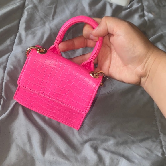 Bags | Nwt Neon Pink Mini Purse | Poshmark